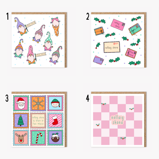 Irish Christmas Card Packs | Nollaig Shona Christmas Cards as Gaeilge ...