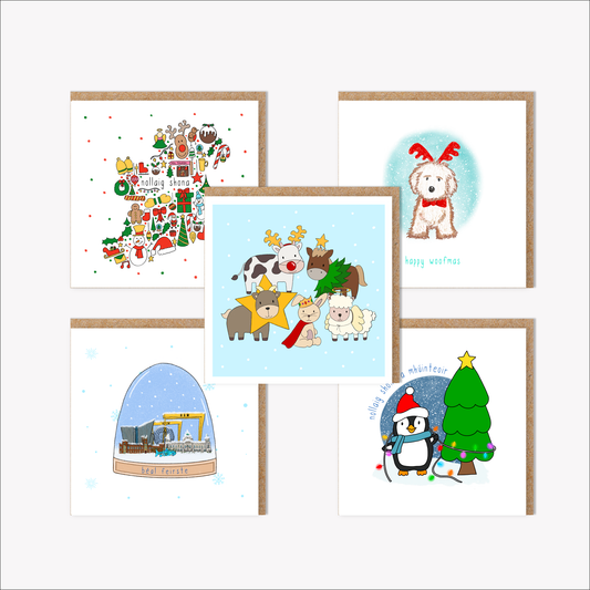 Irish Christmas Card Packs | Nollaig Shona Christmas Cards as Gaeilge ...