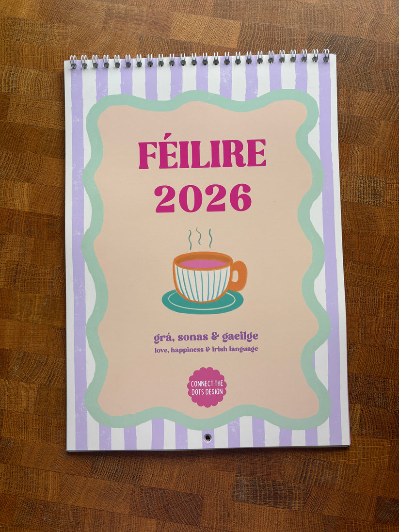 Féilire 2026 - Irish Calendar as Gaeilge - Irish Christmas Gift ...
