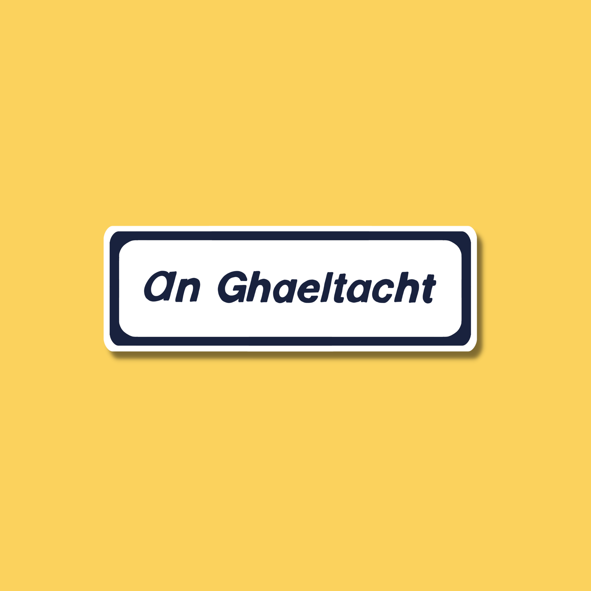 Irish Gaeilge Vinyl Die Cut Sticker - An Ghaeltacht- Connect The Dots ...
