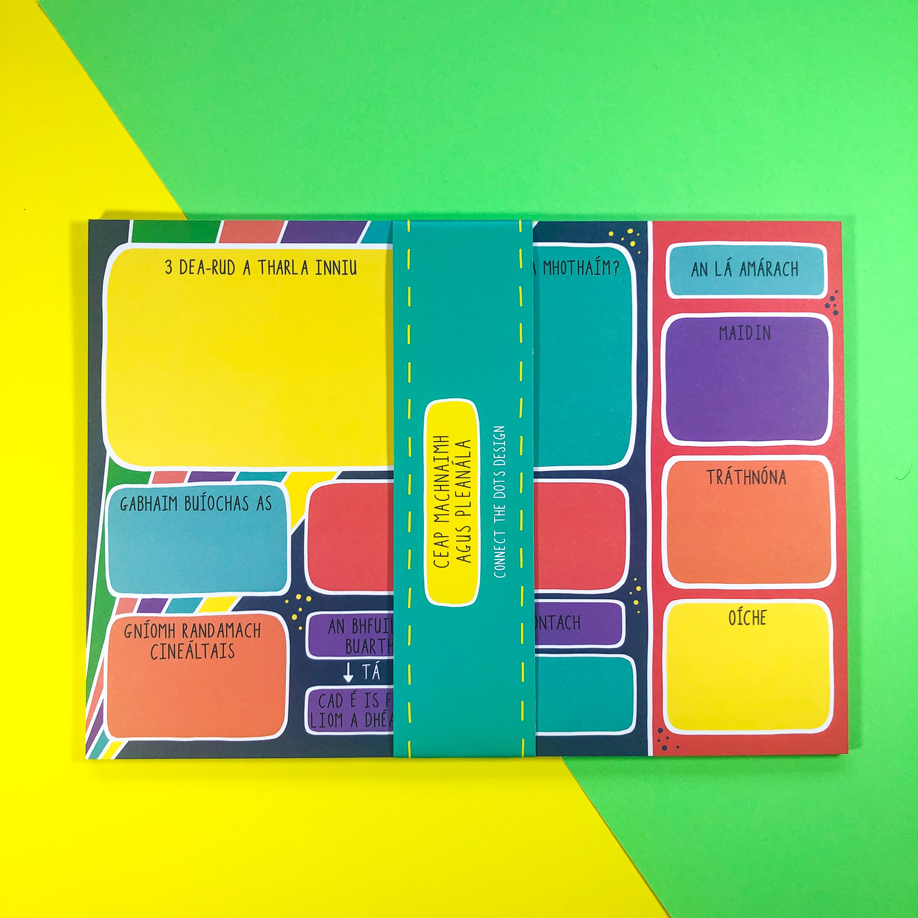 Irish Notepads - Gratitude Notepads - Connect The Dots Design